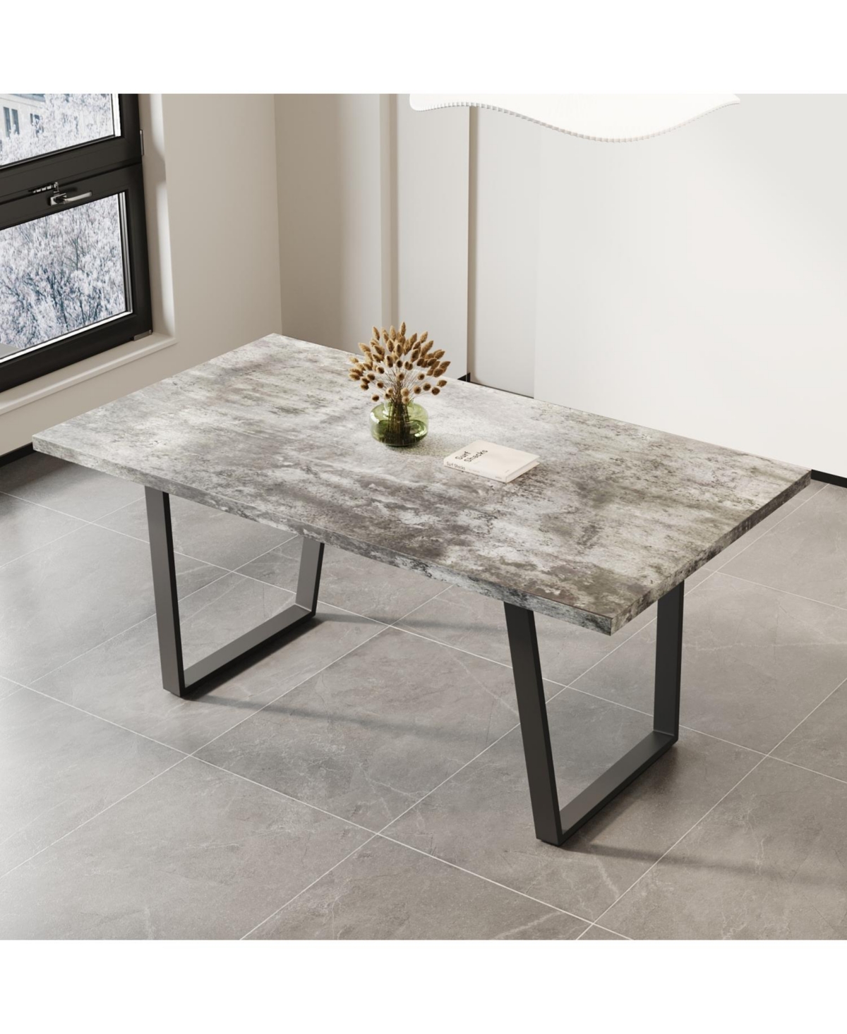 Click here for Streamdale Modern 6-Person Dining Table (62.9"... prices