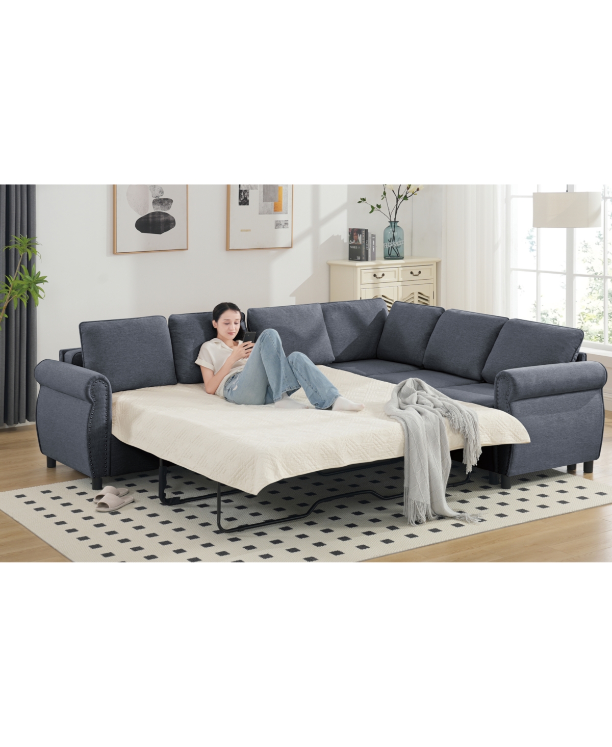 Click here for Streamdale 2-in-1 Sleeper Sofa  6-Seater Sectional... prices