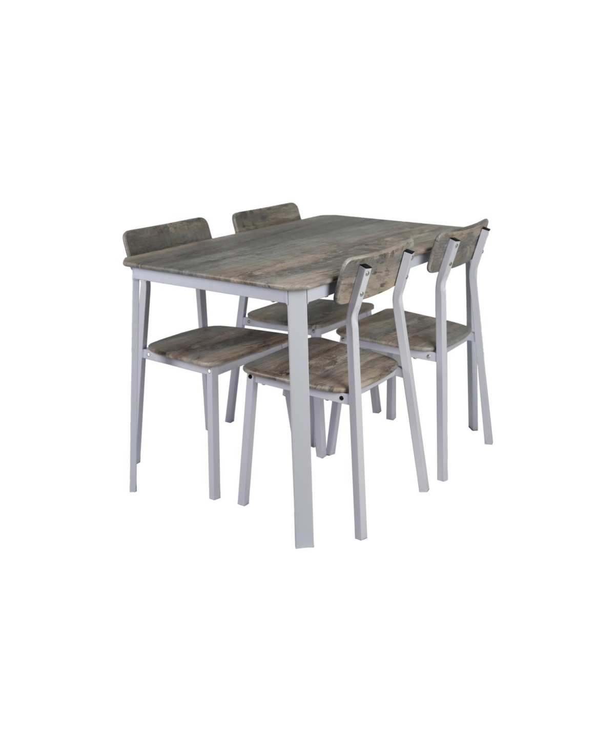 Click here for Streamdale Modern 5 piece dining table set - Grey+... prices
