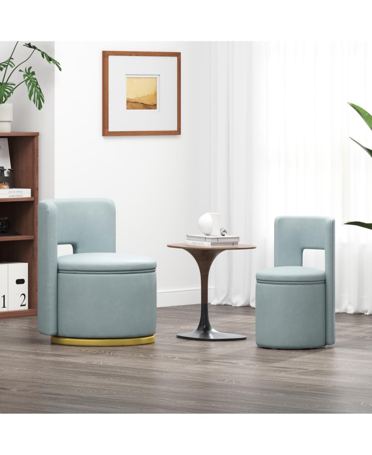 Click here for 360°Round Swivel Chair with Storage under Sea... prices