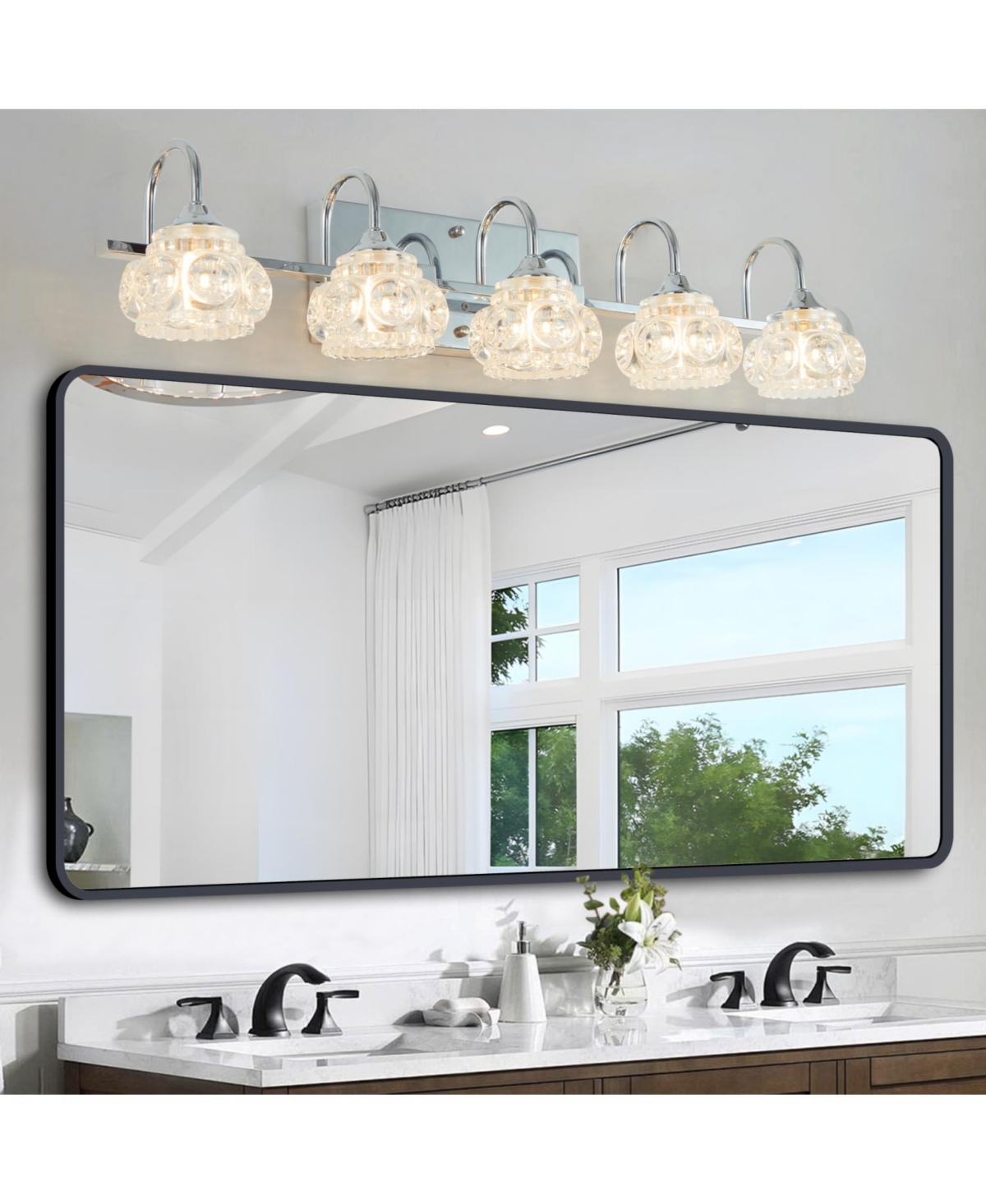 Click here for Streamdale Brushed Nickel Vintage Crystal Vanity L... prices