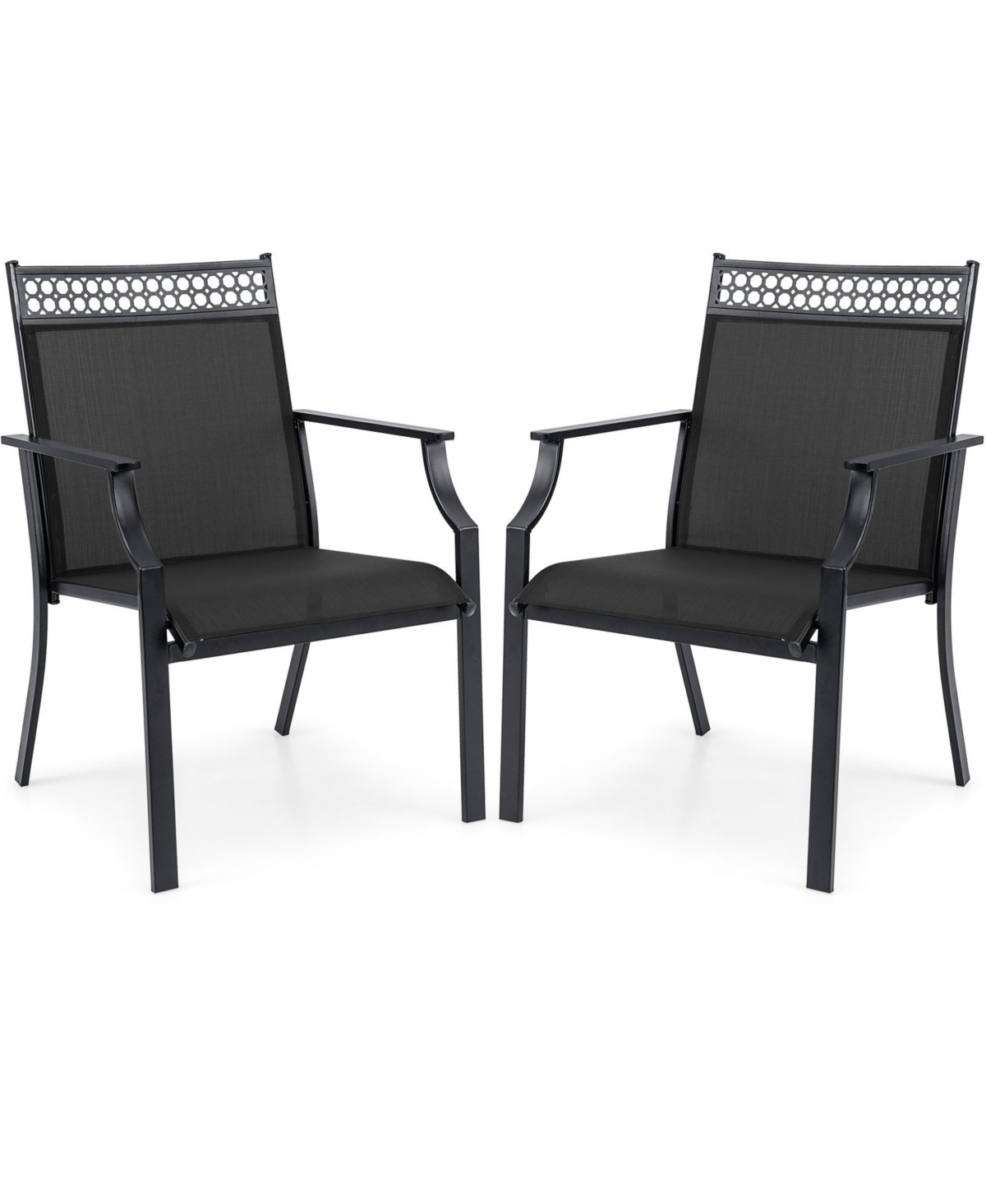Click here for Patio Chairs Set of 2 with All Weather Breathable... prices