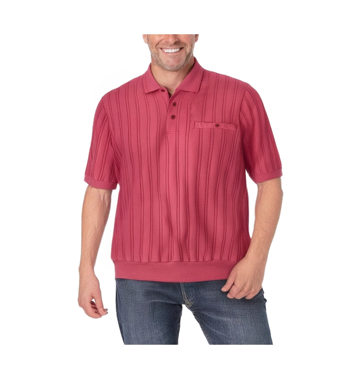 Click here for KingSize Big & Tall No Tuck Polo Shirt - Antique b... prices