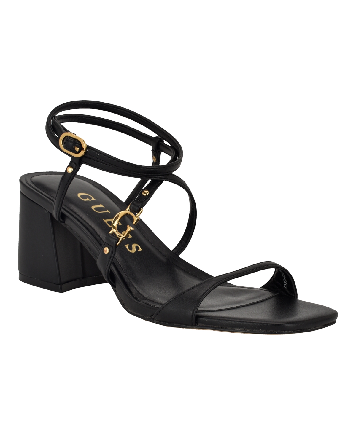 Click here for Guess Womens Galeon Strappy Block Heel Sandals - B... prices