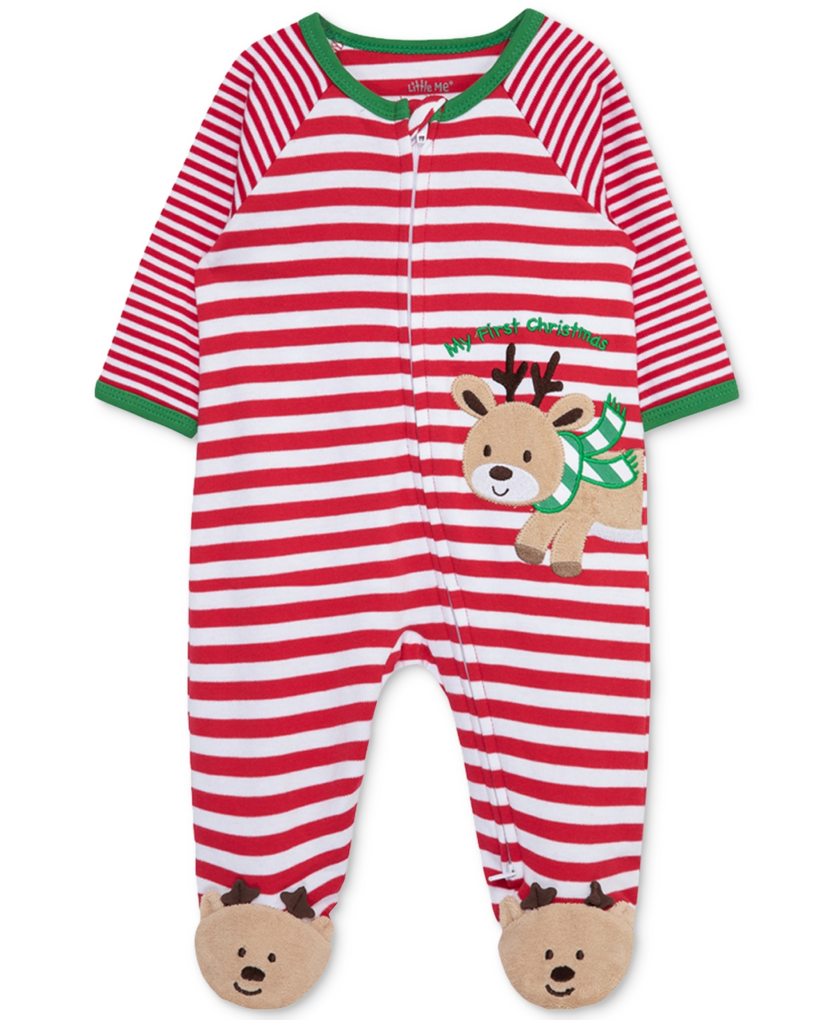 Click here for Little Me Baby My 1st Christmas Reindeer Cotton St... prices