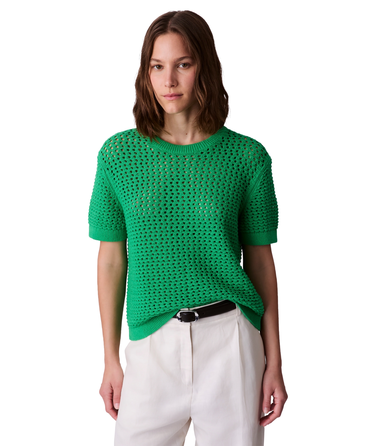 Click here for Calvin Klein Jeans Womens Cotton Open-Stitch Short... prices