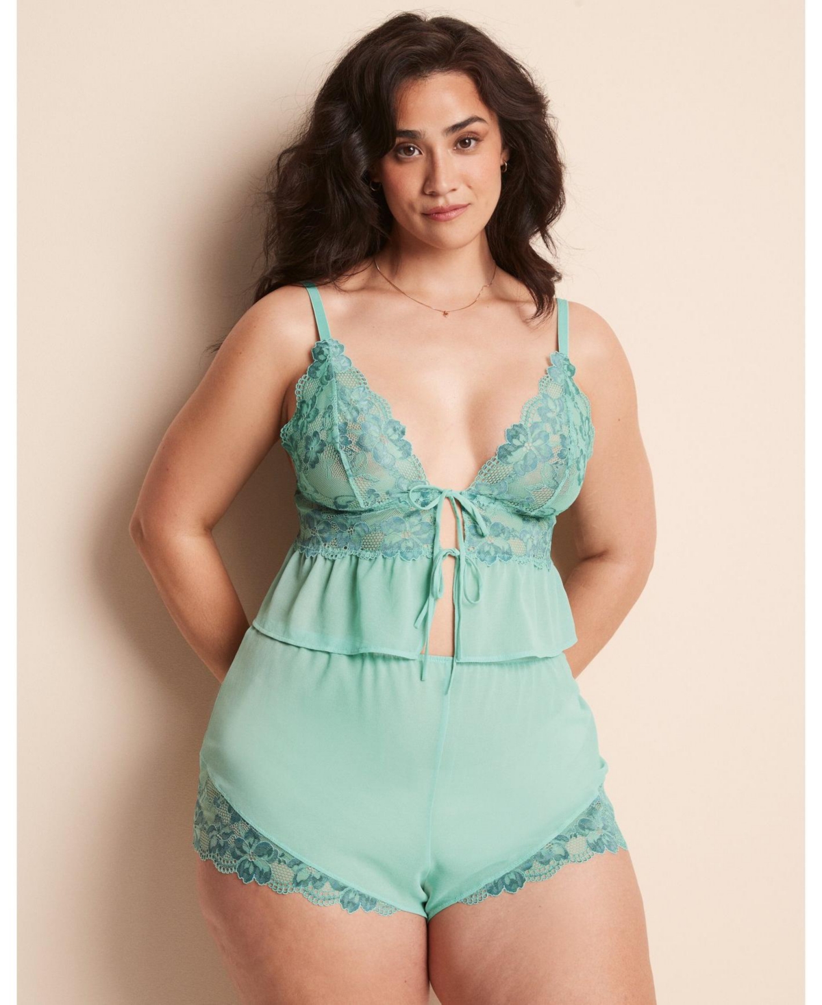 Click here for Adore Me Plus Size Tammy Camisole & Shorts Set Lin... prices