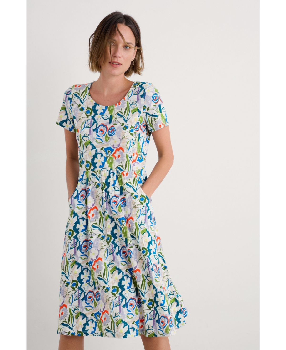Click here for Seasalt Cornwall Womens Enor Dress - Studio floral... prices