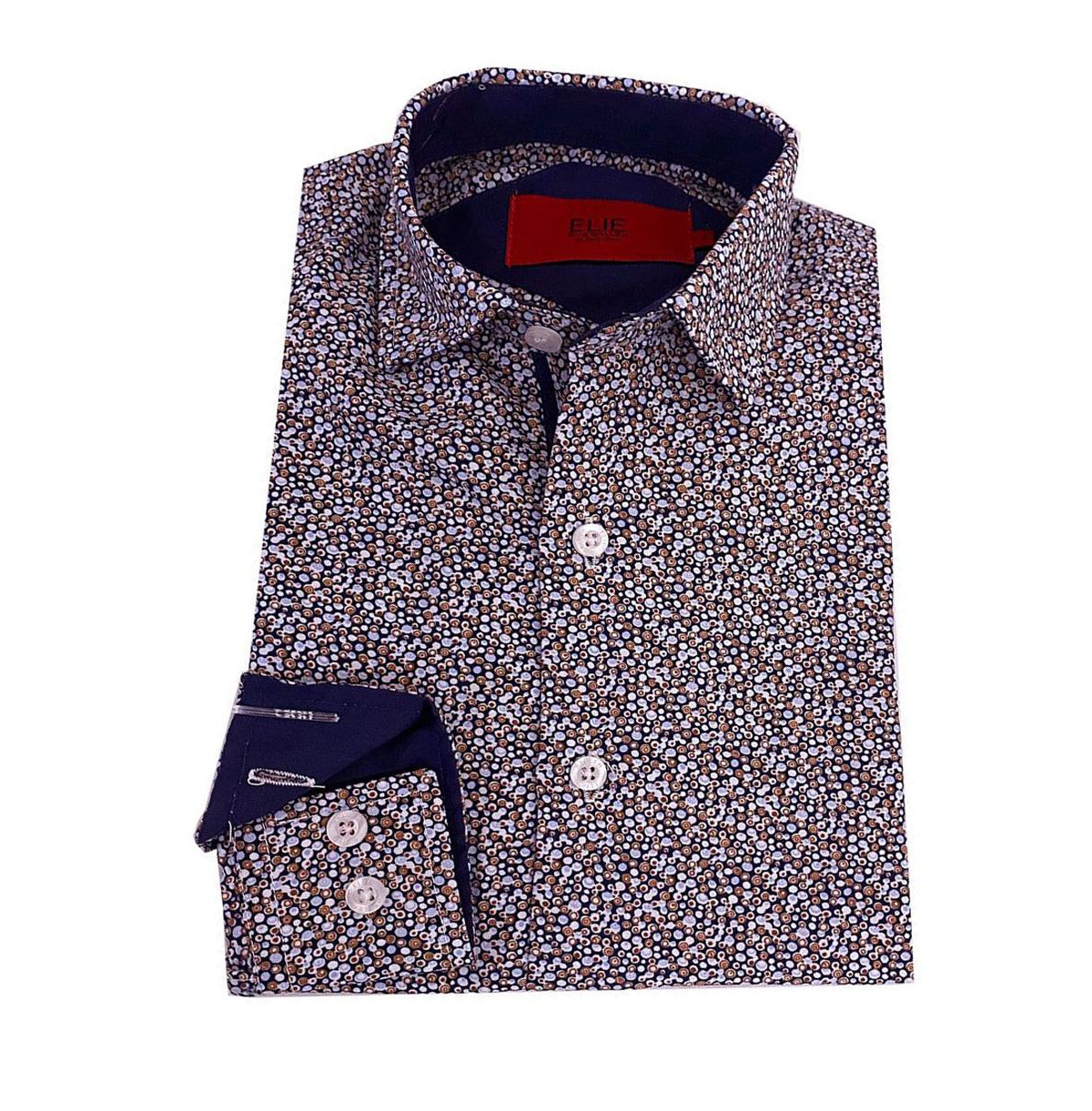 Click here for Elie Balleh Little Boys Navy Printed Short Sleeve... prices
