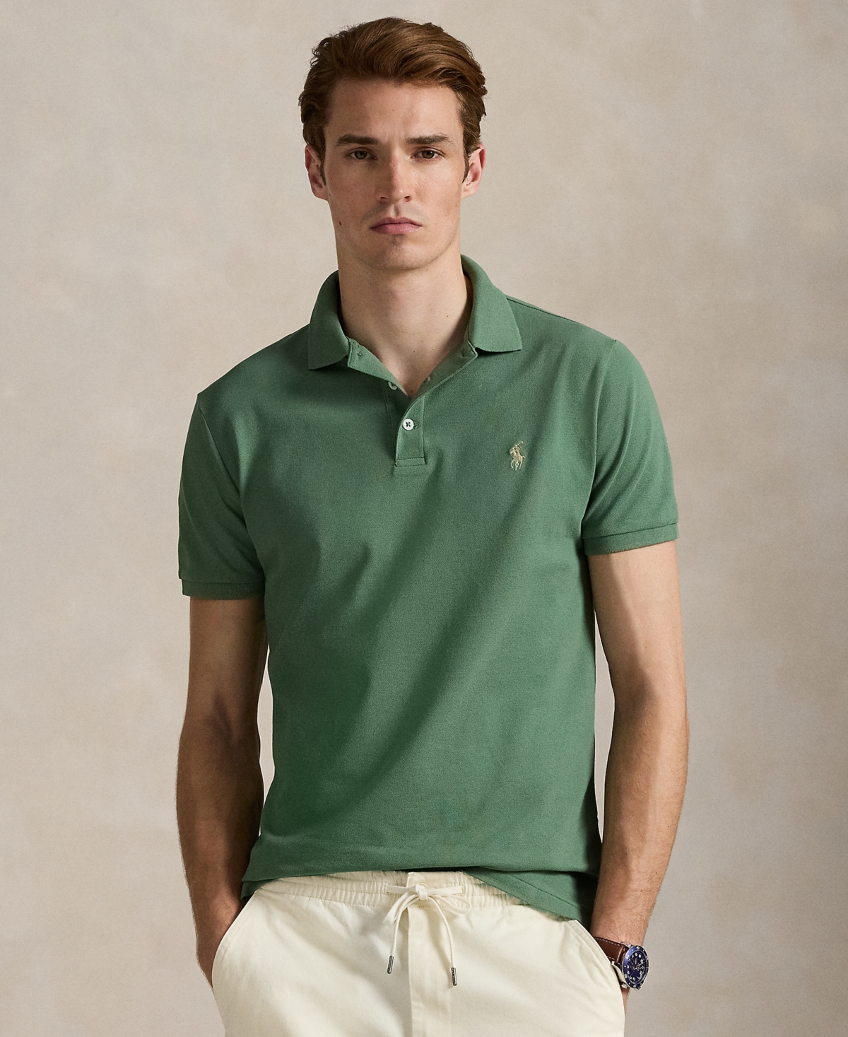 Click here for Polo Ralph Lauren Mens Classic-Fit Stretch Mesh Po... prices
