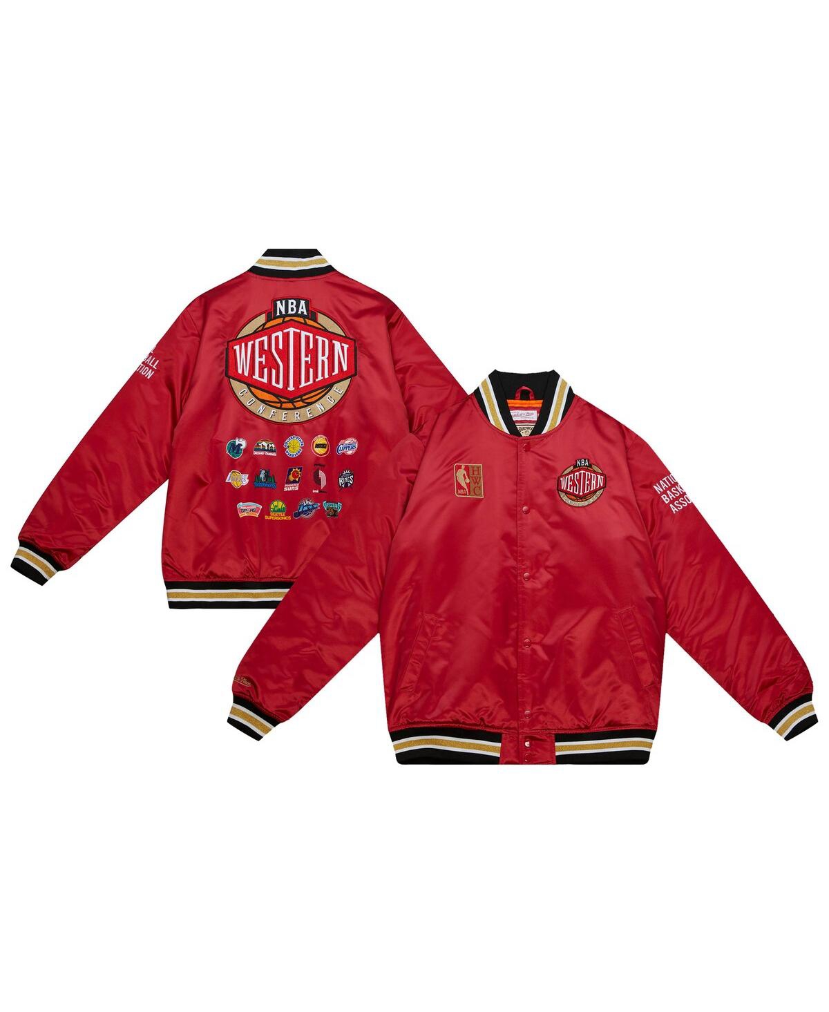 Click here for Mitchell & Ness Mens Red Western Conference Hardwo... prices