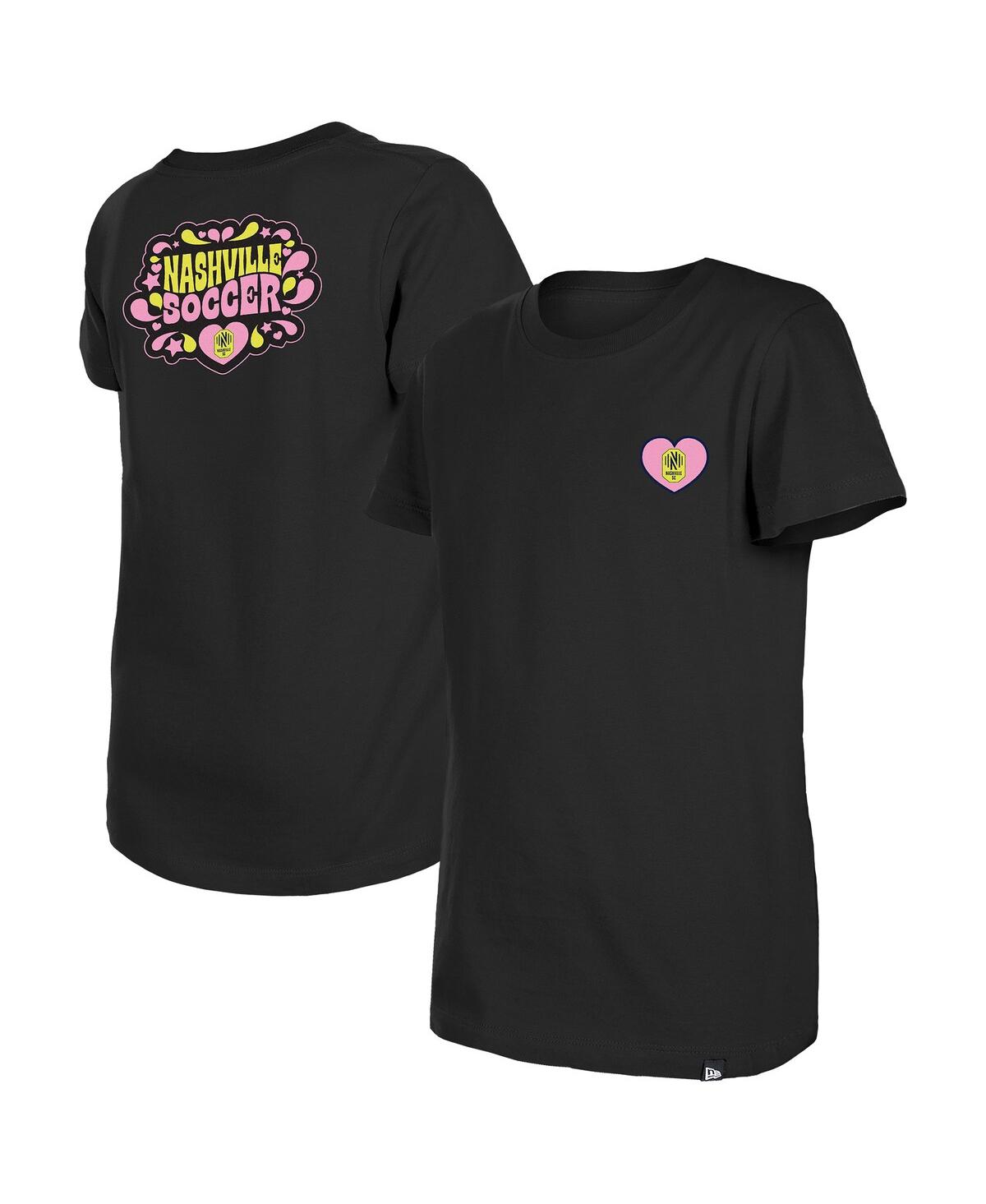Click here for New Era Big Girls Black Nashville Sc Bubble Heart... prices