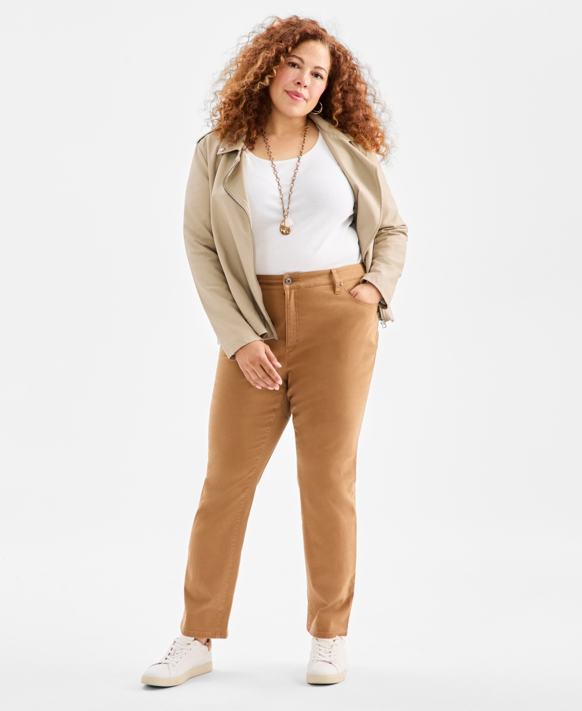 Click here for Style & Co Plus Size High-Rise Straight-Leg Pants... prices