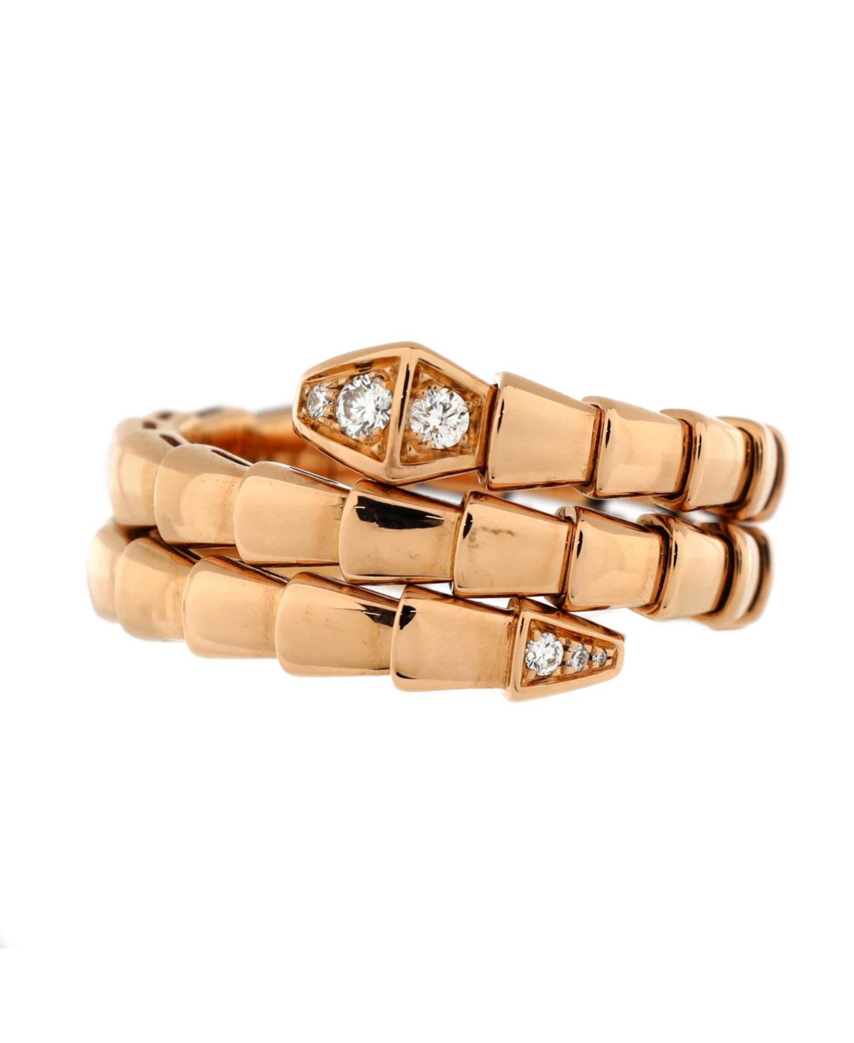 Click here for Pre-Owned Bvlgari Serpenti Viper Two-Coil Ring 18K... prices