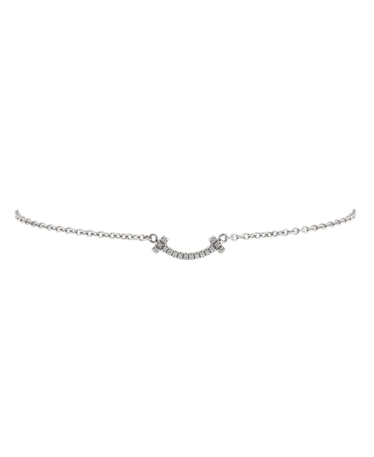 Click here for Pre-Owned Tiffany & Co. Mini T Smile Chain Bracele... prices