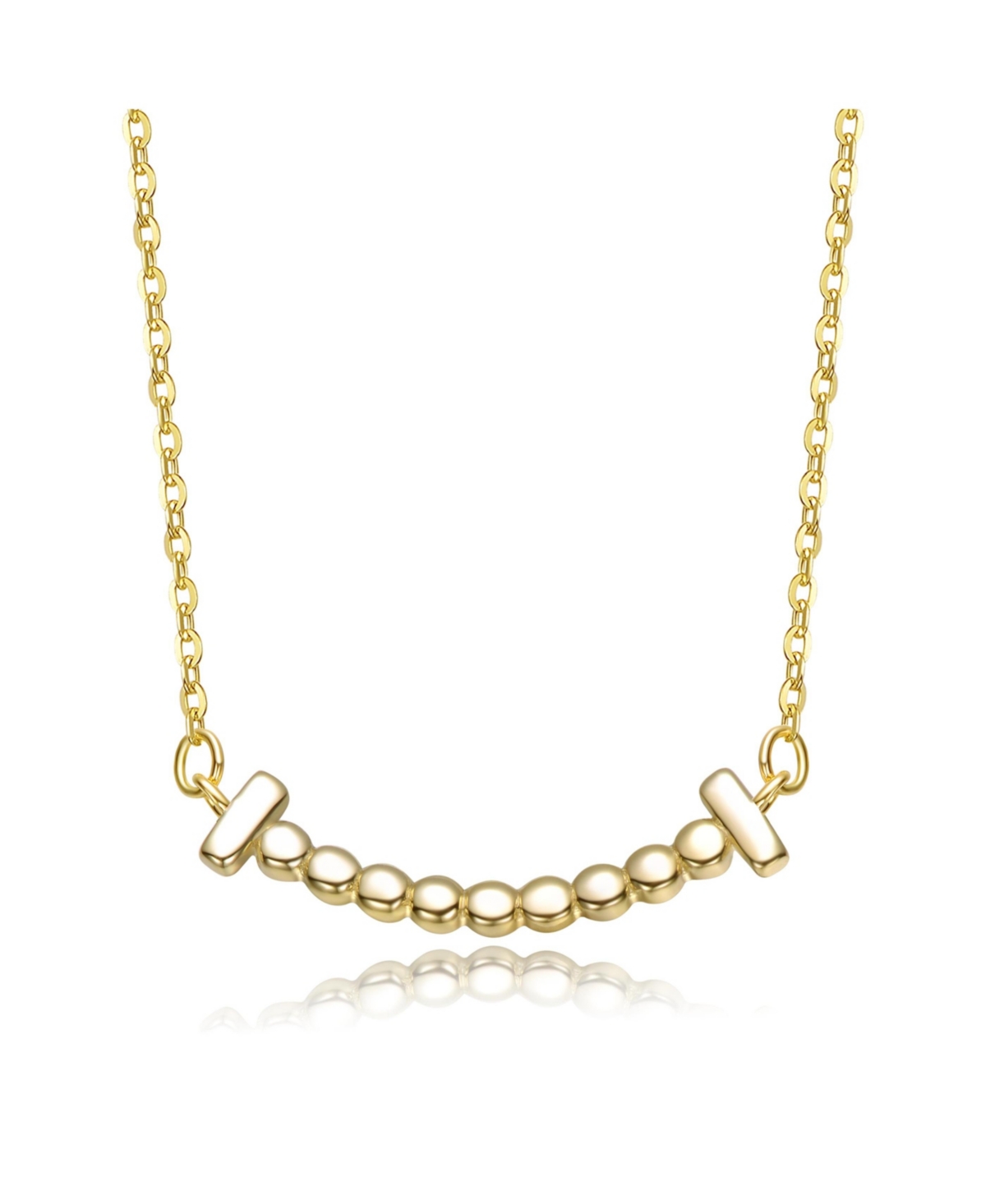 Click here for Kids 14K Gold Plated Bar Accents Chain Necklace -... prices