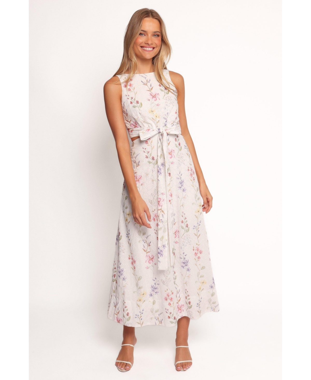Click here for Petal and Pup Levin Midi Dress - White floral prices