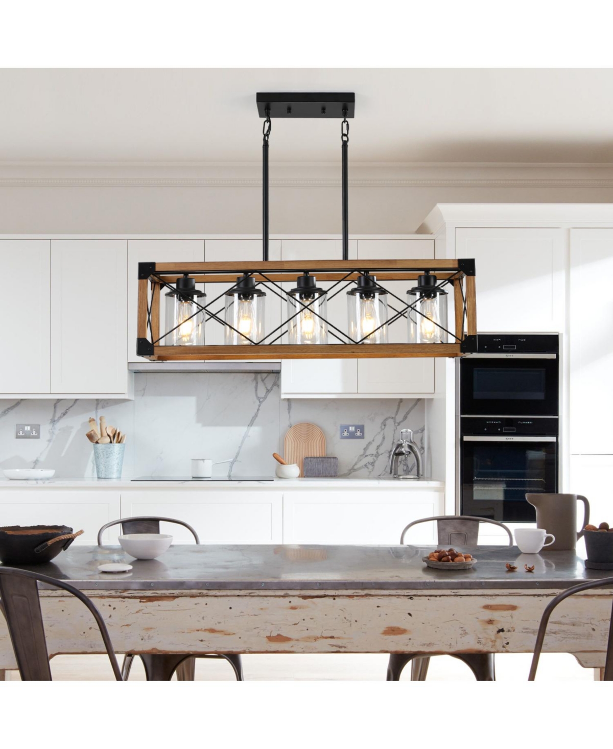 Click here for Streamdale 5-Light Retro Farmhouse Chandelier For... prices
