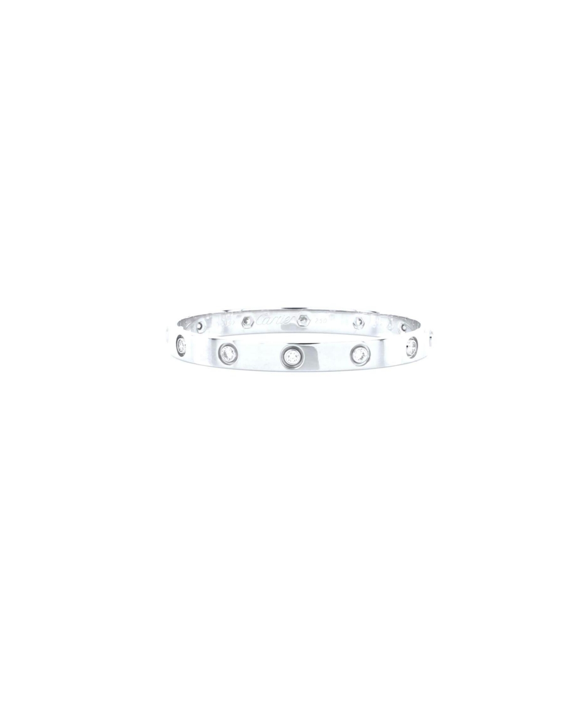 Click here for Pre-Owned Cartier Love 10 Diamond Bracelet 18K Whi... prices