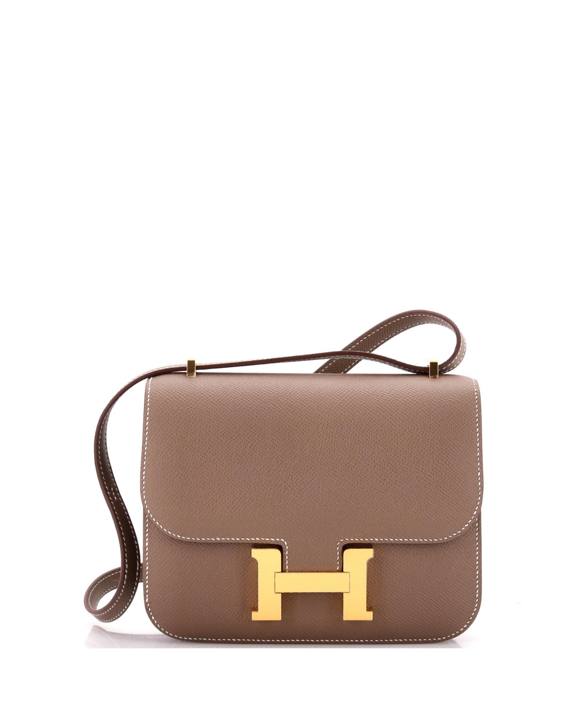 Click here for Pre-Owned Hermes 18 Constance Nm Bag Epsom - Brown prices