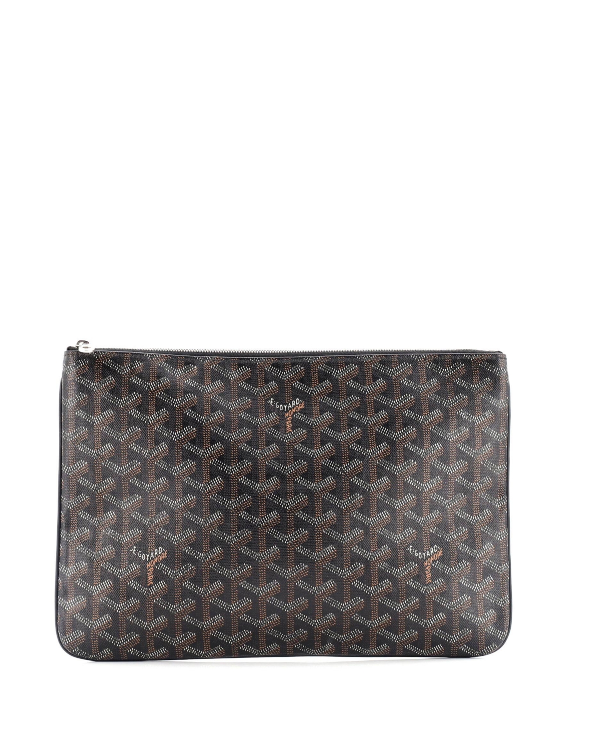 Click here for Pre-Owned Goyard Mm Senat Zip Pouch Coated Canvas... prices