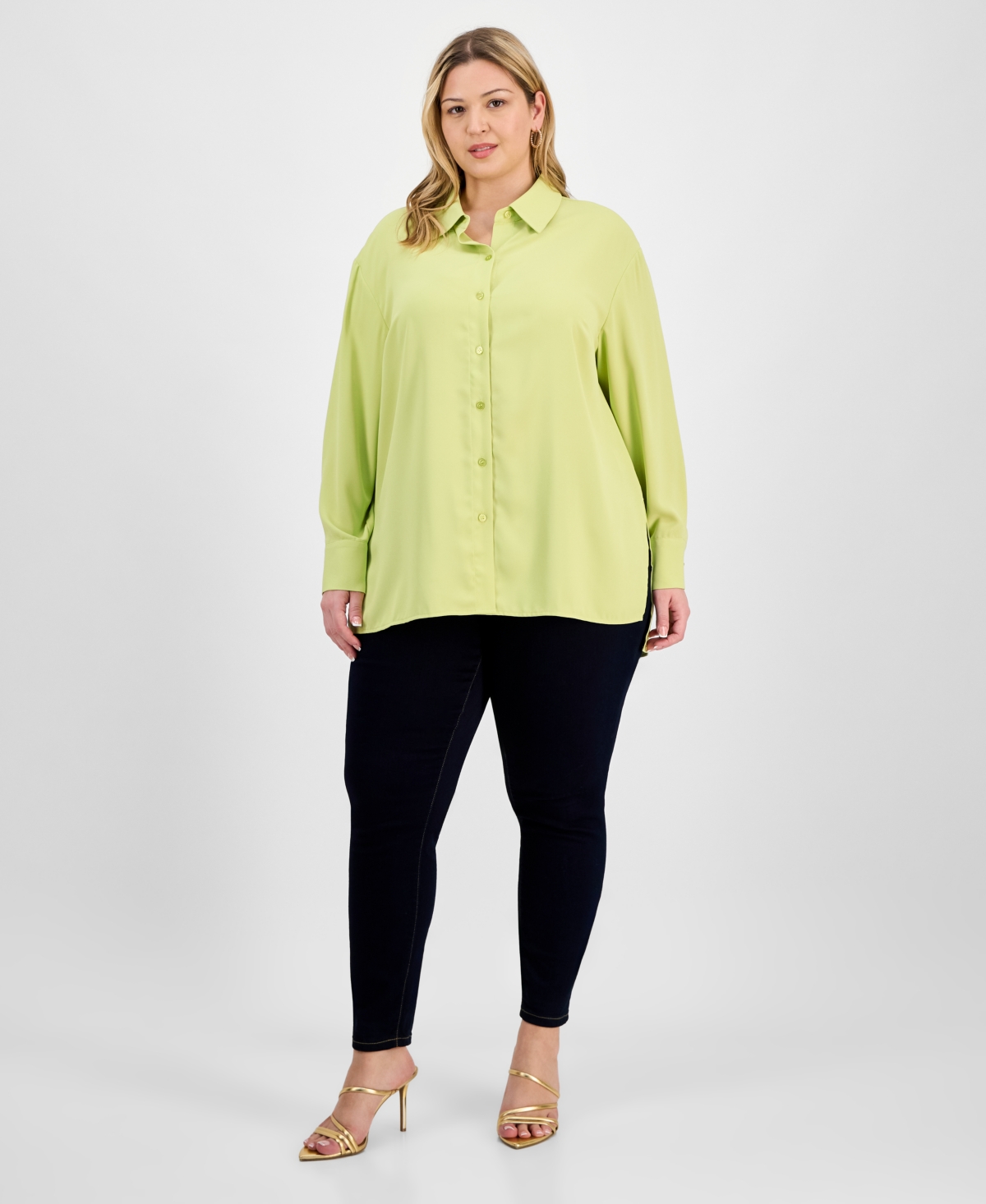 Click here for I.n.c. International Concepts Plus Size Collared S... prices