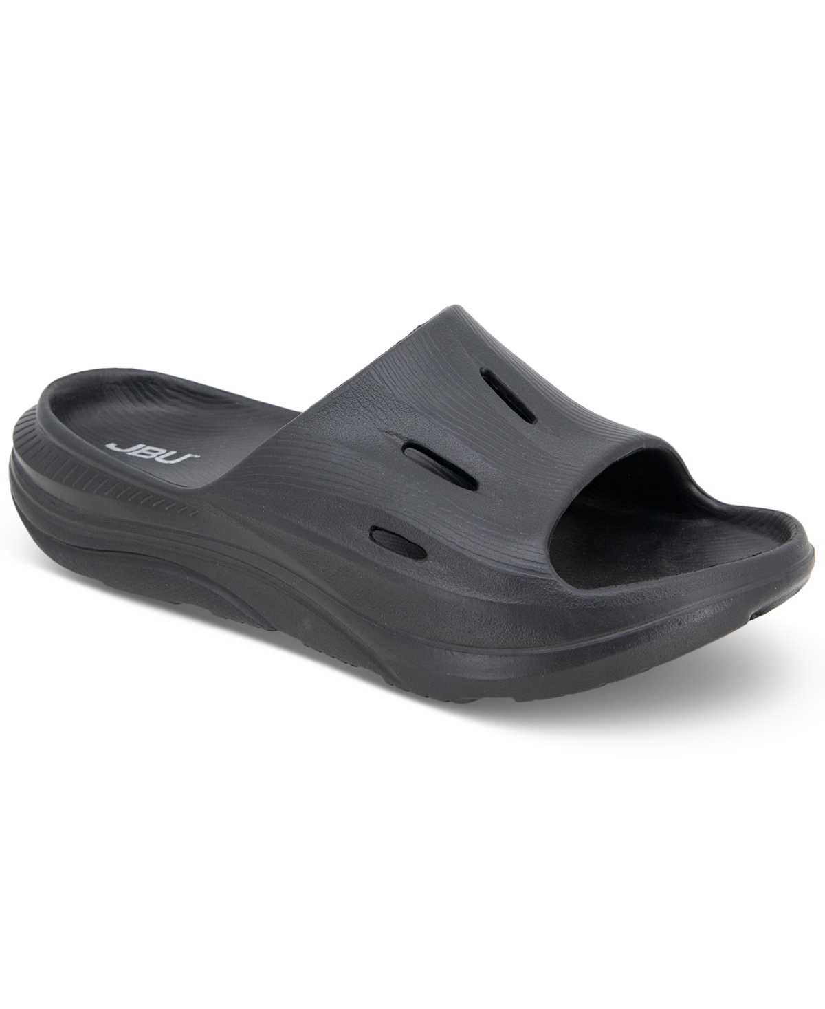 Click here for Jbu Mens Pillow Recovery Slide Sandal - Black prices