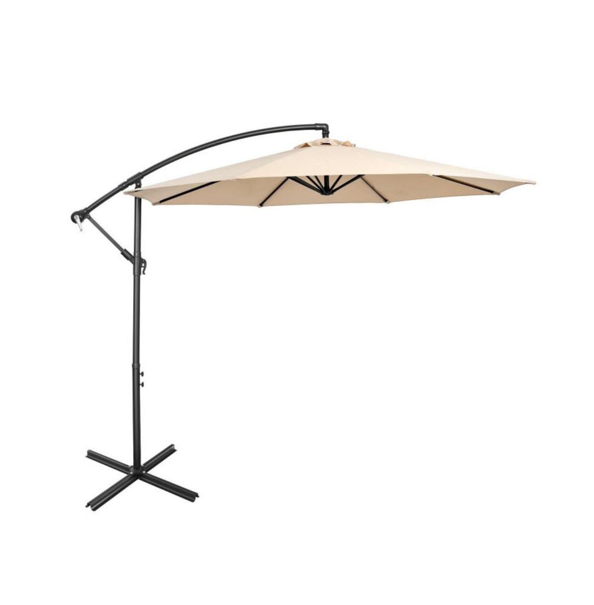 Click here for 10 Feet Offset Umbrella with 8 Ribs Cantilever and... prices