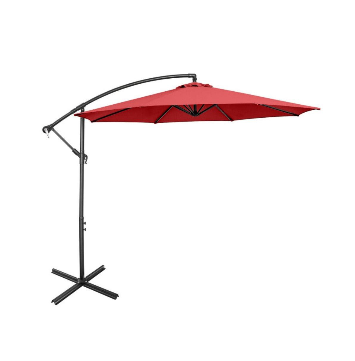 Click here for 10 Feet Offset Umbrella with 8 Ribs Cantilever and... prices