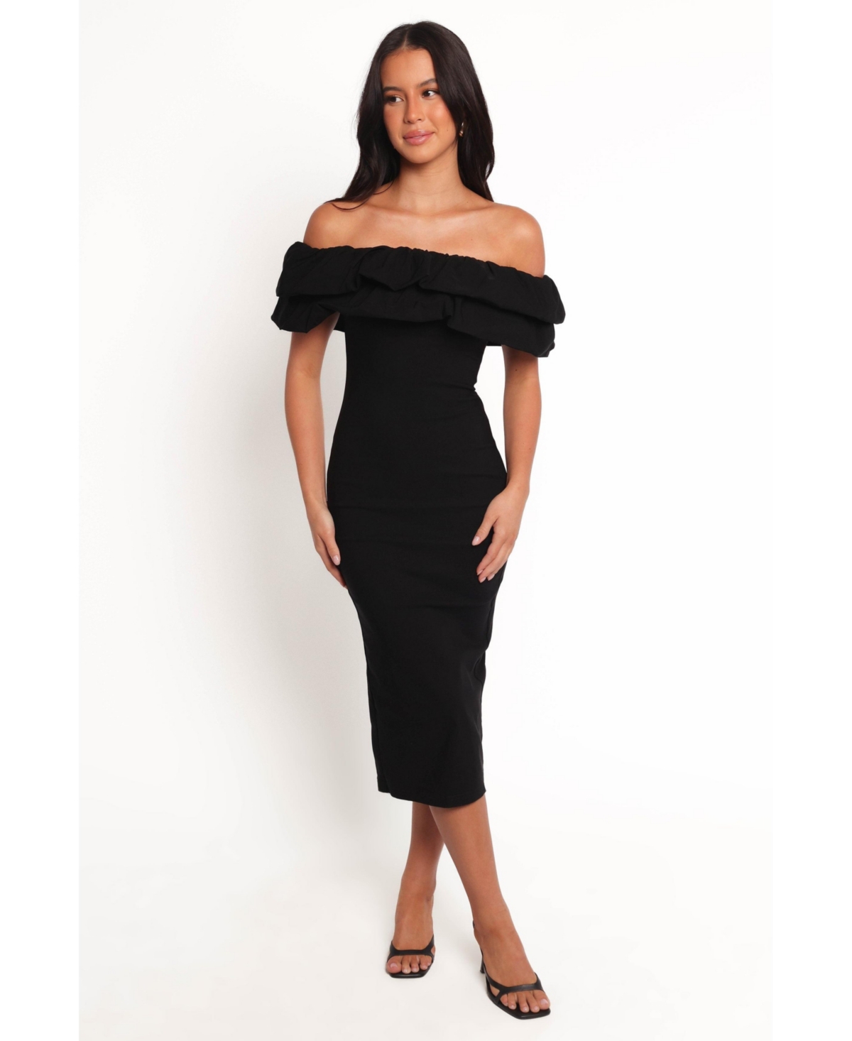 Click here for Petal and Pup Womens Sammi Midi Dress - Black prices