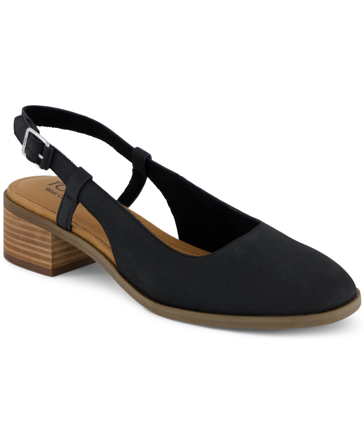 Click here for Toms Womens Jaclyn Block Heel Slingback Sandals -... prices