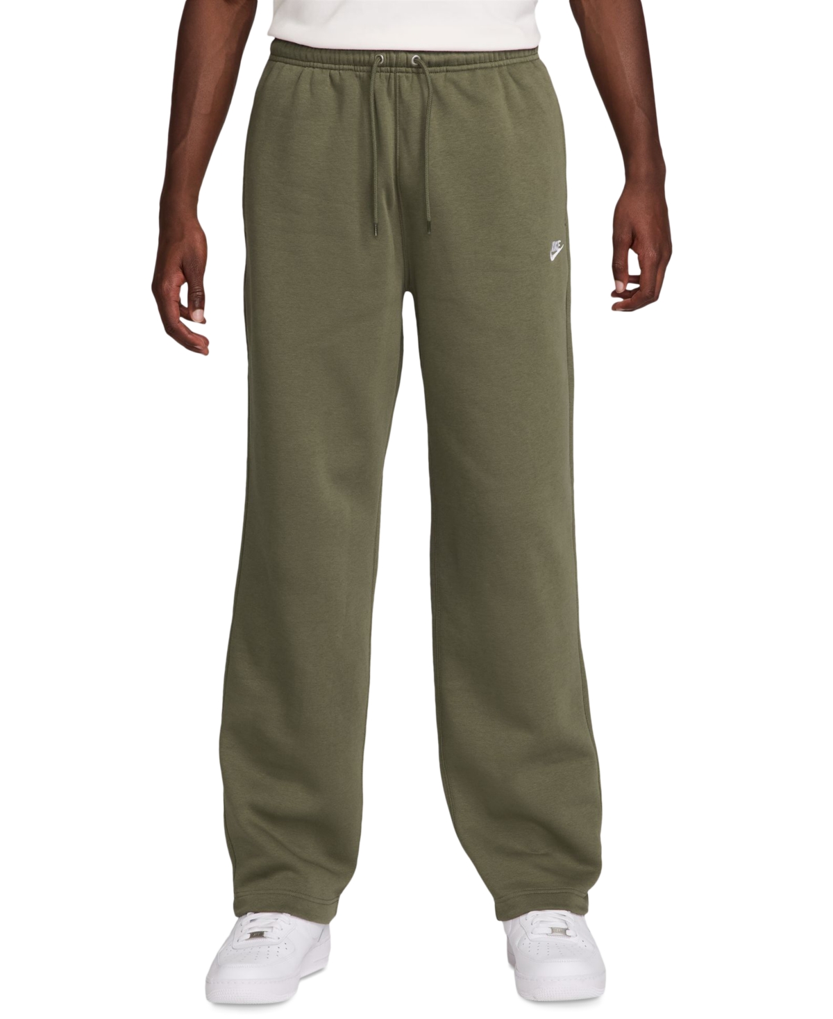 Click here for Nike Mens Club Brushed Fleece Open Hem Pants - Med... prices