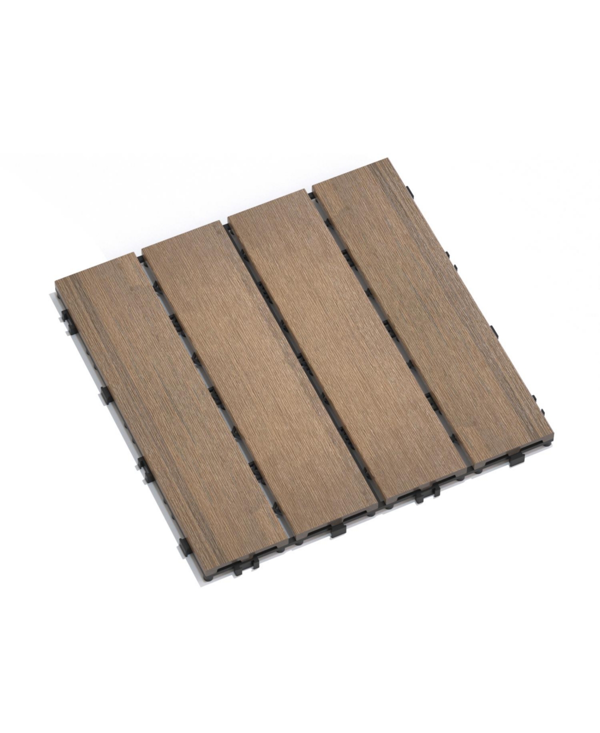 Click here for Oak Wpc Patio Tiles - 22 Pack - Interlocking Decki... prices