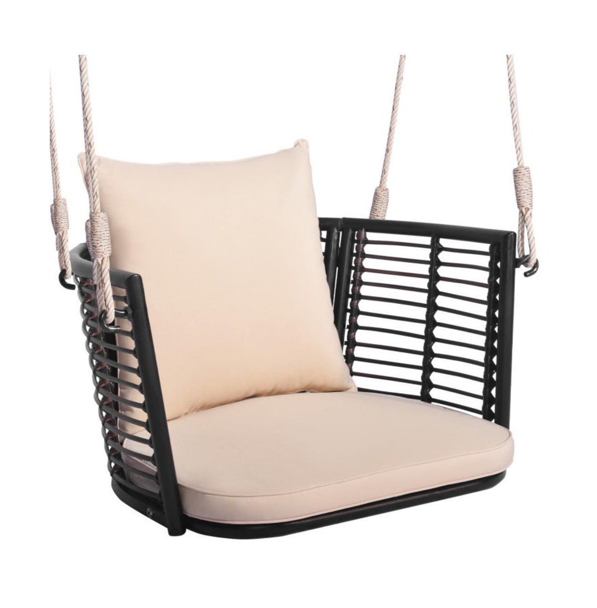 Click here for Porch Swing Patio Hanging Rattan Chair with Zipper... prices