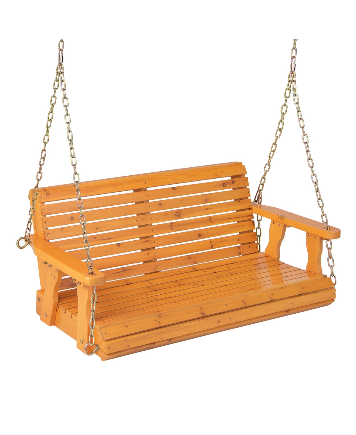 Click here for Gymax 2-Person Porch Swing Chair Wooden Garden Swi... prices