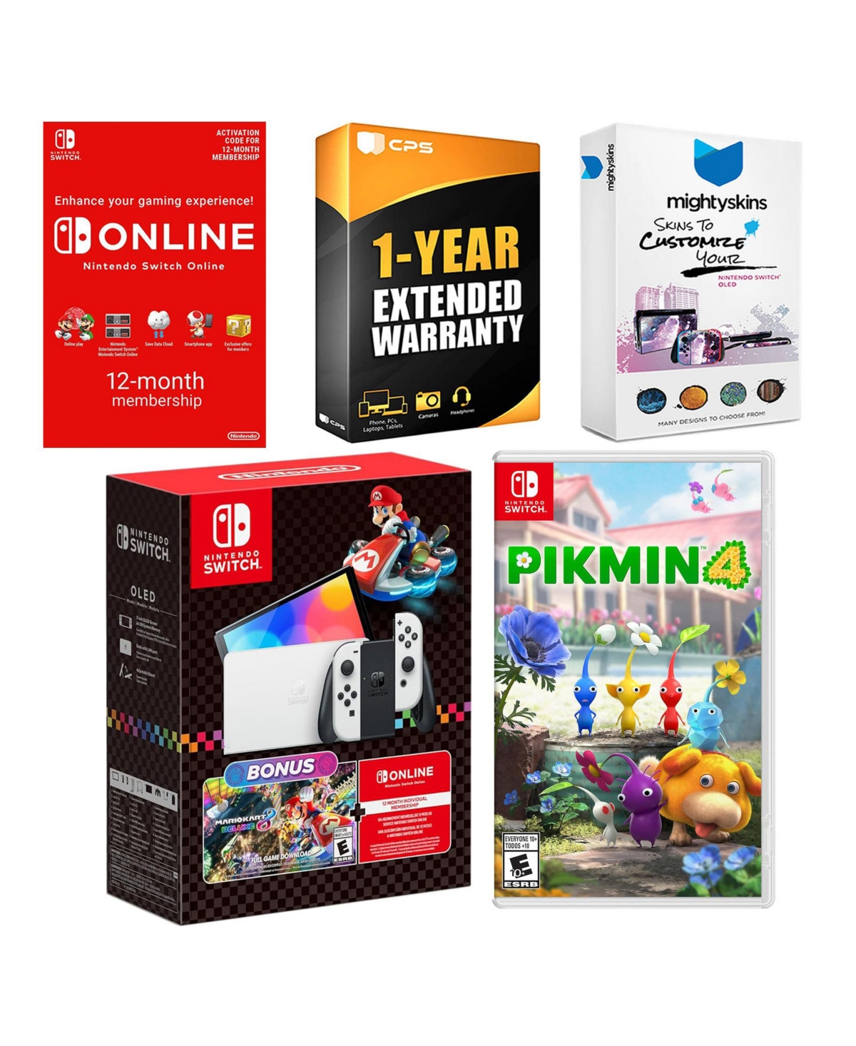 Click here for Nintendo Switch Oled Console Mario Kart 8 Bundle w... prices