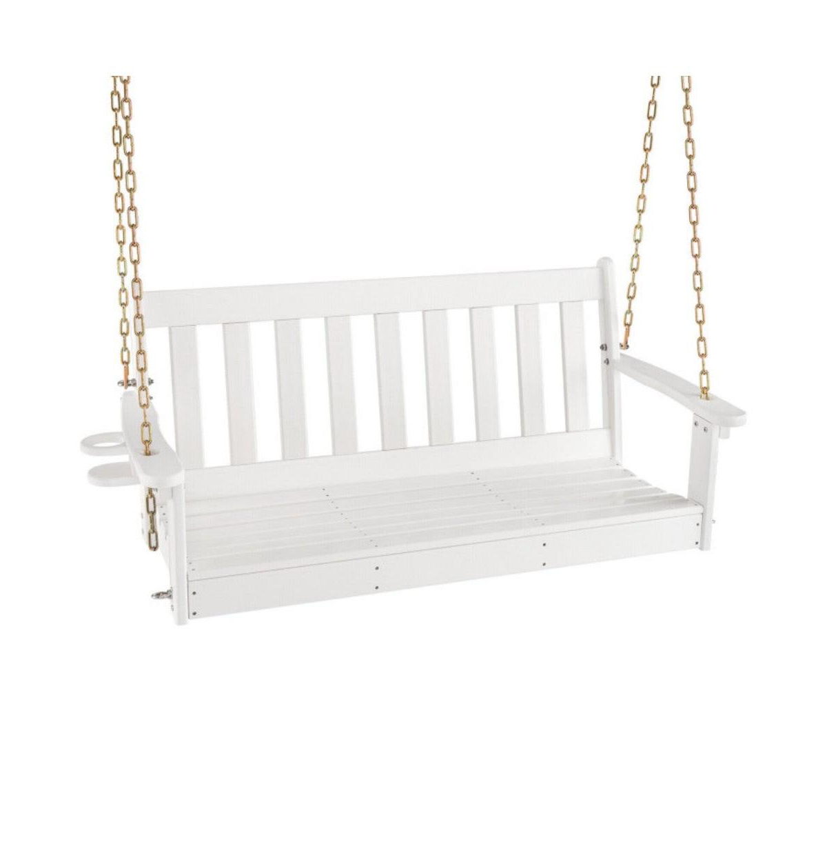 Click here for Mondawe 54 Inch Hdpe Patio Porch Swing with Cup Ho... prices