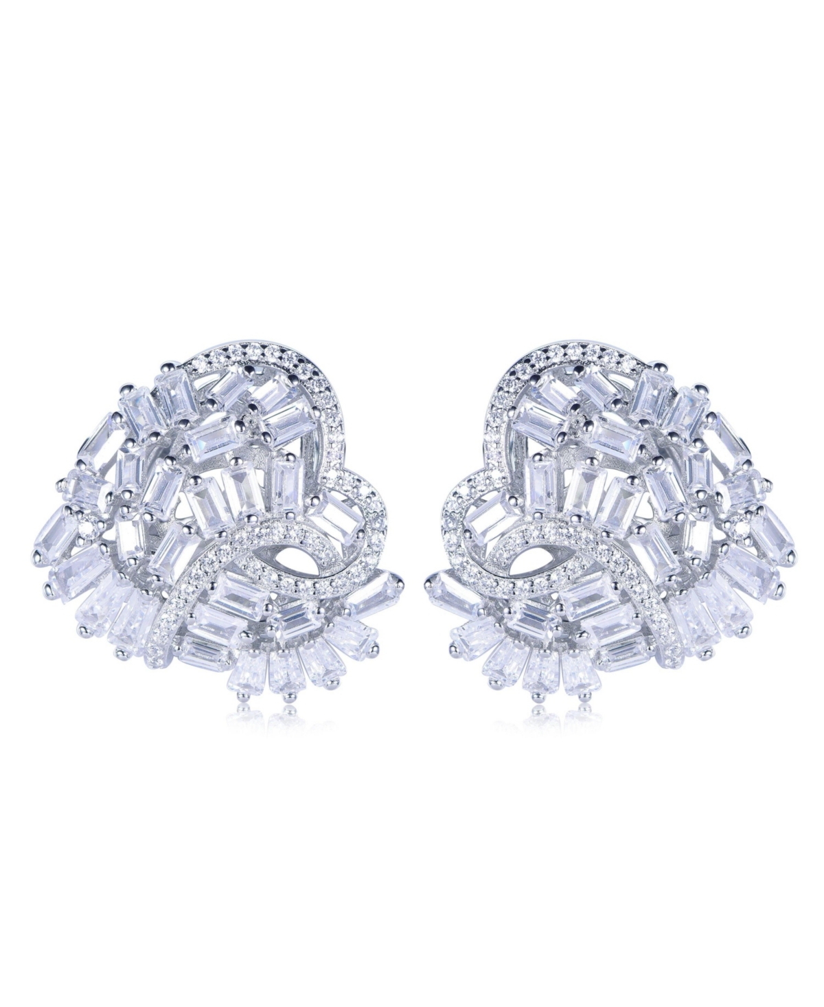 Click here for Suzy Levian Sterling Silver Cubic Zirconia Large H... prices