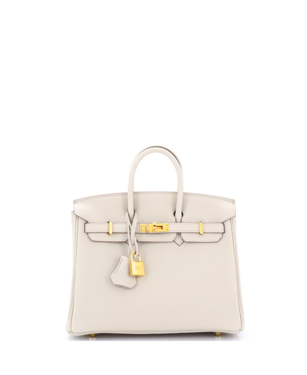 Click here for Pre-Owned Hermes Birkin 25 Handbag Light Togo with... prices
