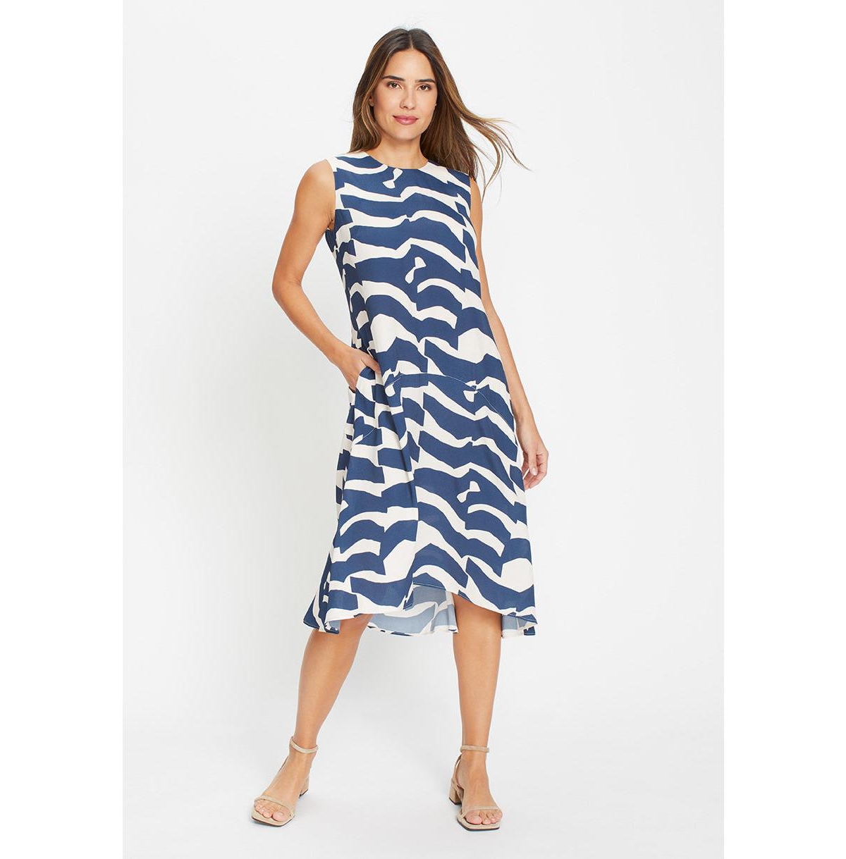 Click here for Olsen Womens Modern Graphic Dress - True navy prices