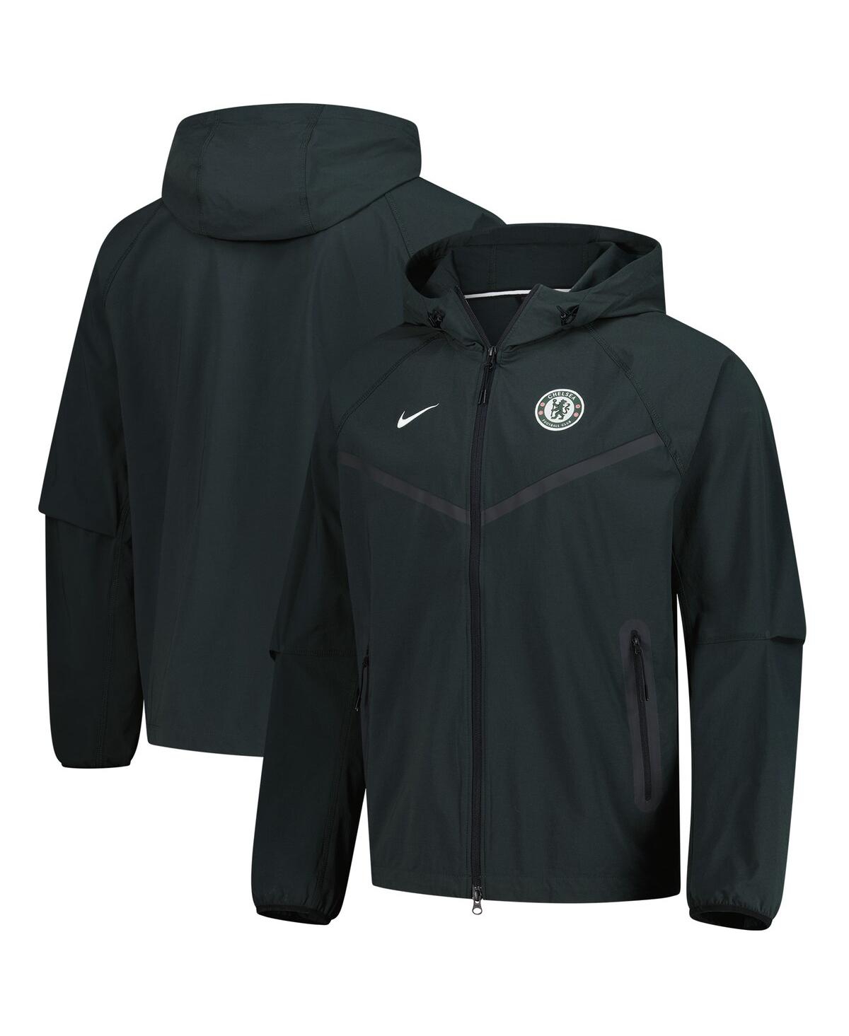 Click here for Nike Mens Dark Green Chelsea Tech Fleece Raglan Fu... prices