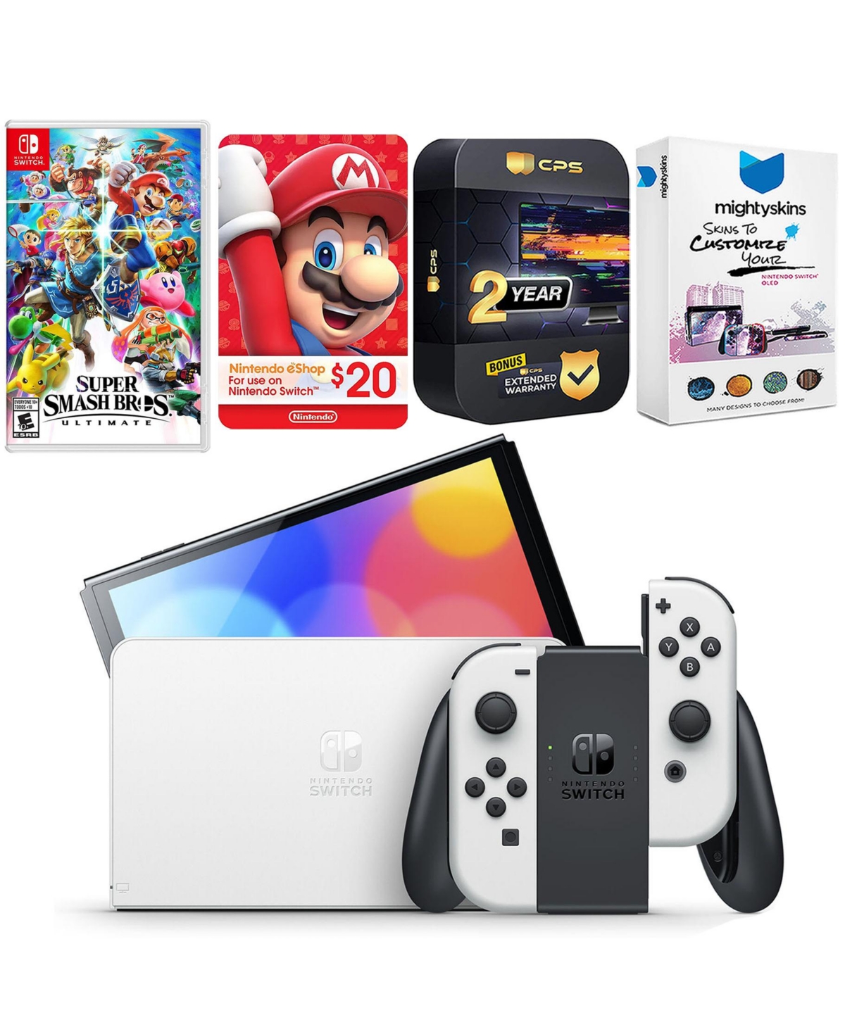 Click here for Nintendo Switch White Oled Console with Super Smas... prices