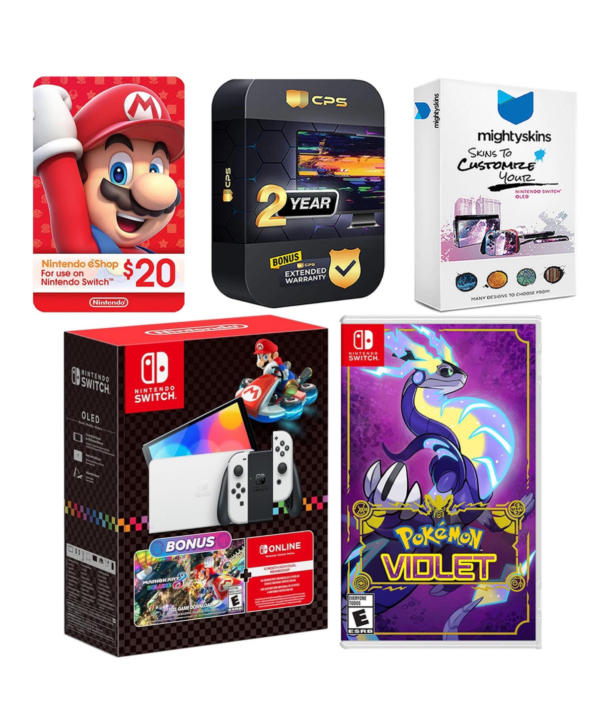 Click here for Nintendo Switch Oled Console Mario Kart 8 Bundle w... prices