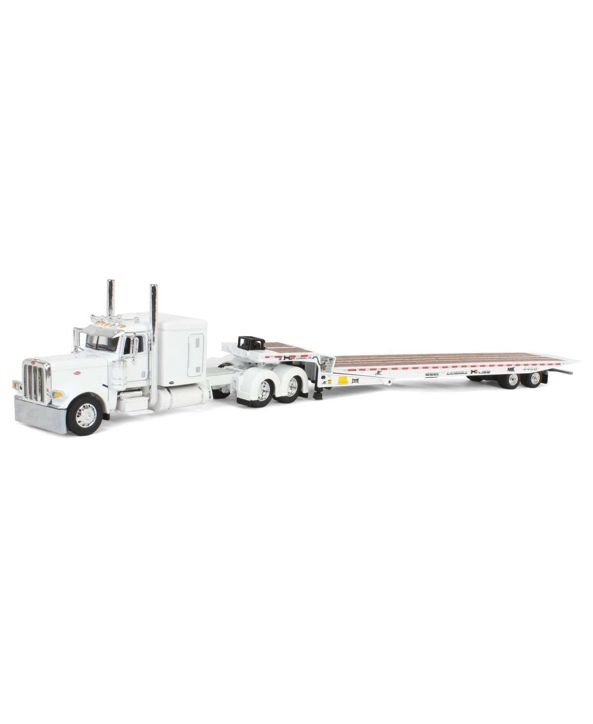 Click here for 1/64 White Peterbilt 389 w/ Landoll 440B-50CA Trav... prices