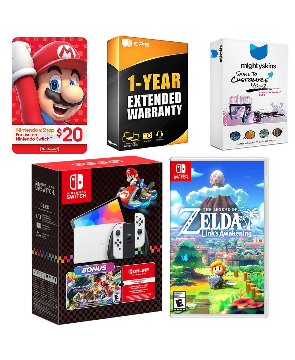 Click here for Nintendo Switch Oled Console Mario Kart 8 Bundle w... prices