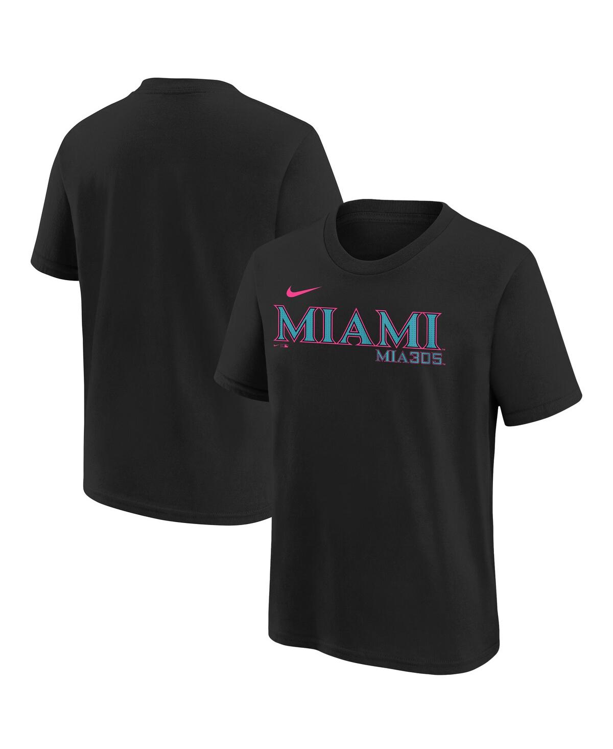 Click here for Nike Big Boys and Girls Black Miami Marlins 2025 C... prices