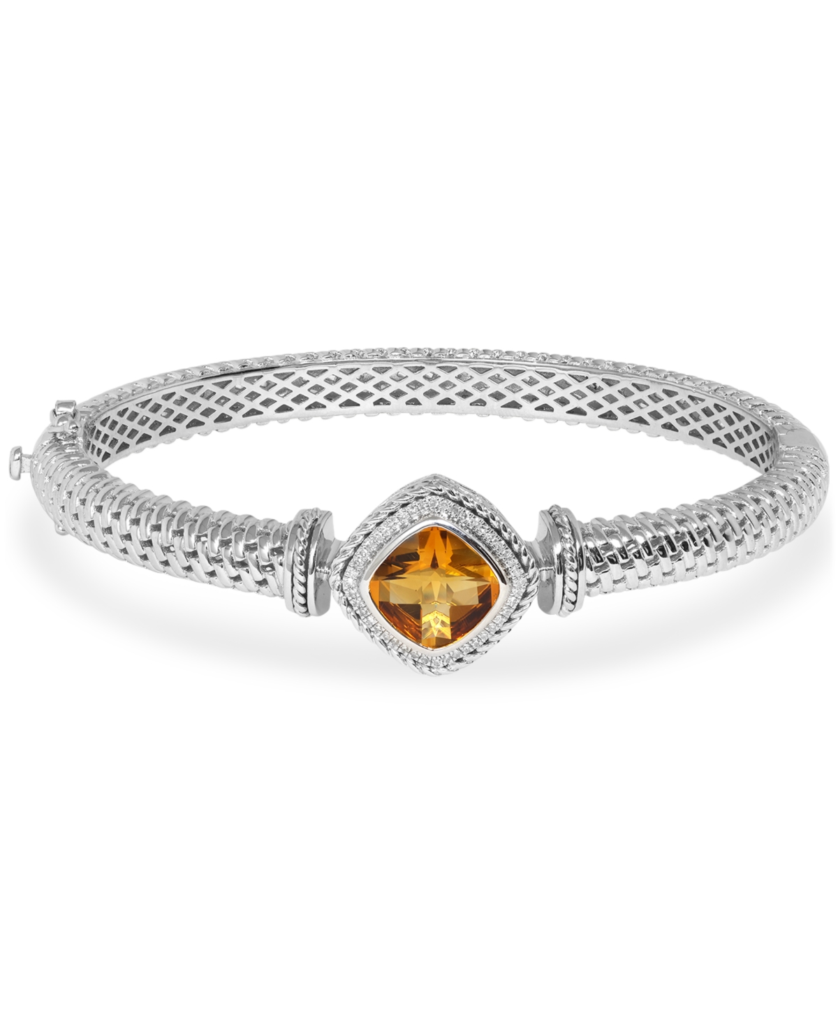 Click here for Citrine (3 ct. t.w.) & Diamond (1/8 ct. t.w.) Bang... prices