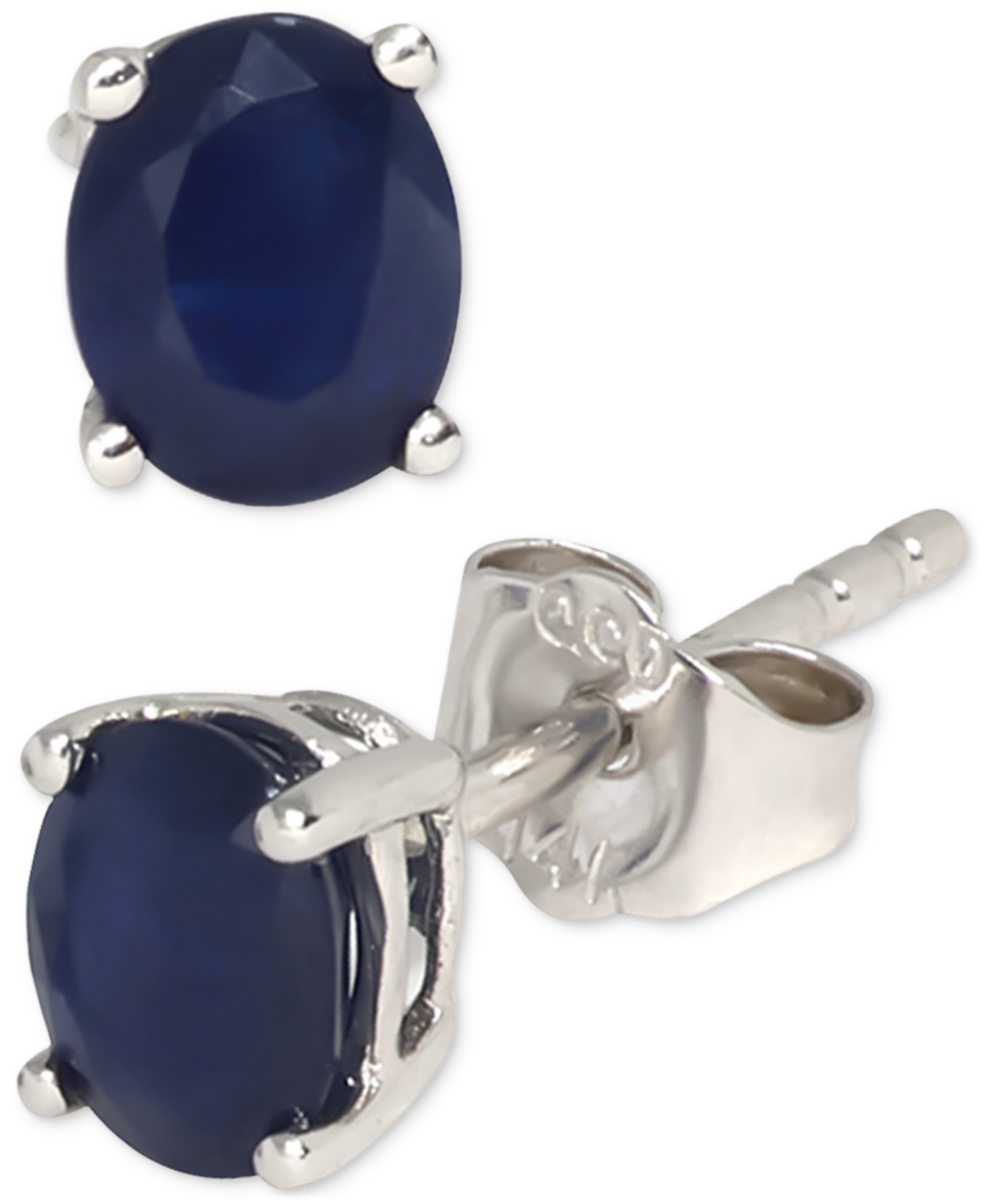 Click here for Sapphire Oval Solitaire Stud Earrings (7/8 ct. t.w... prices