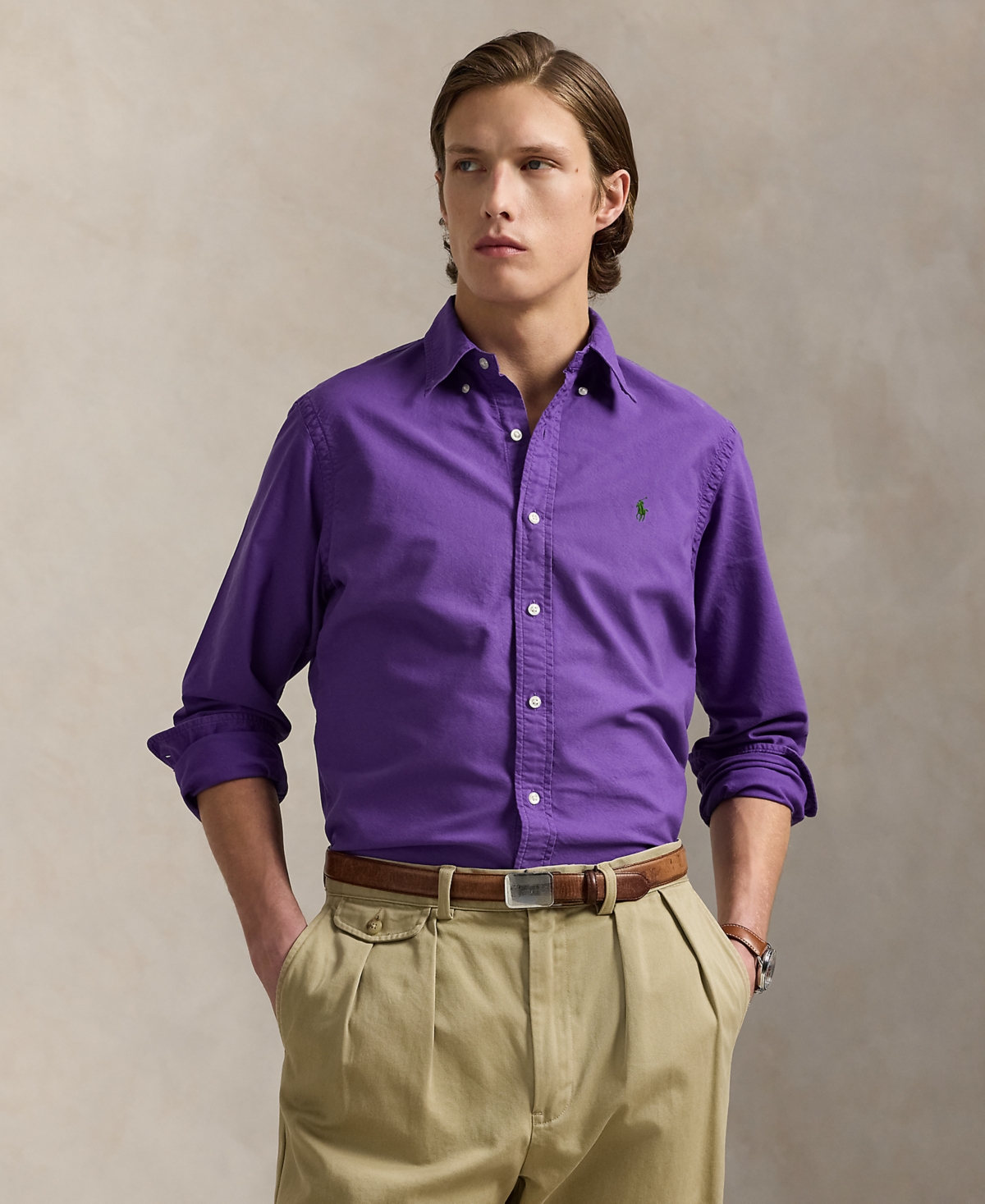 Click here for Polo Ralph Lauren Mens The Iconic Cotton Oxford Sh... prices