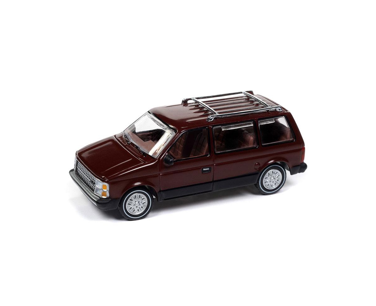 Click here for 1/64 Auto World 1985 Dodge Caravan  Crimson Red Mi... prices